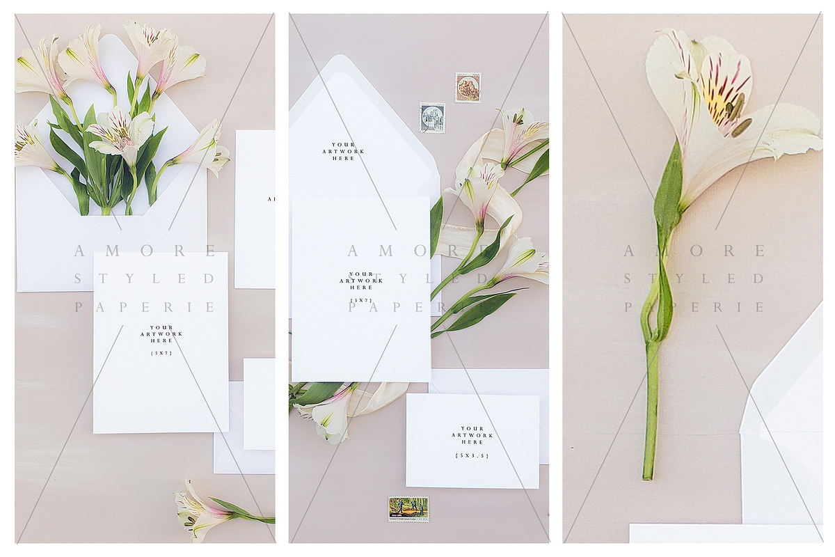 Cards flat lay mock up, Aventurine, a Product Mockup by The Amore Vault