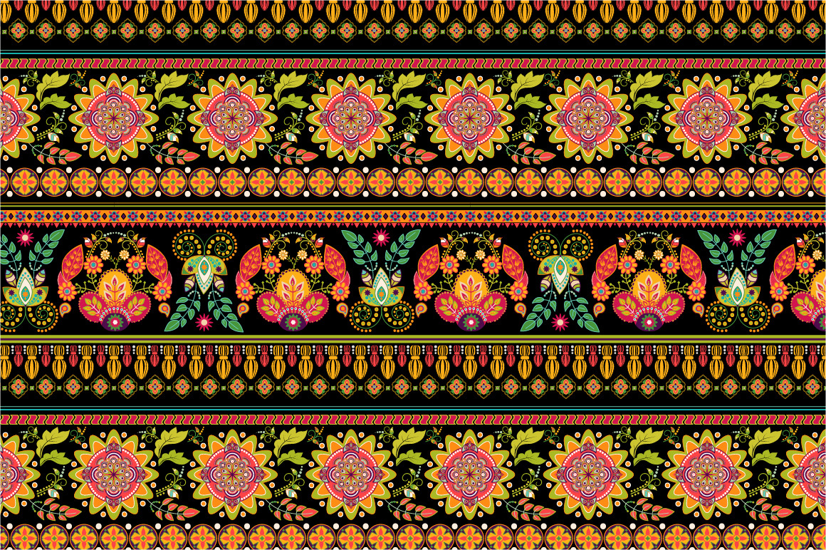 Vector Decorative seamless border, a Pattern Graphic by Sunny_Lion
