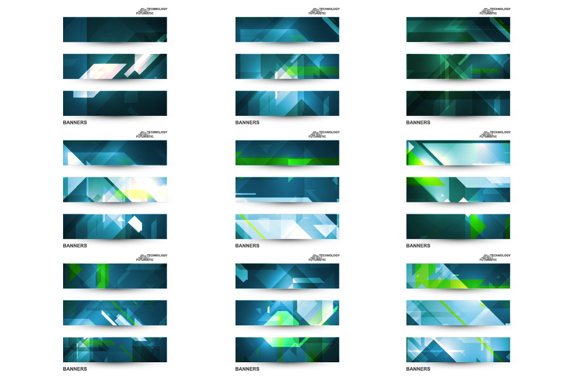 Set of banners, a Pattern Graphic by majcot