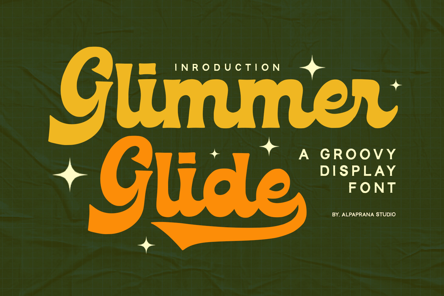Glimmer Glide - Groovy Font