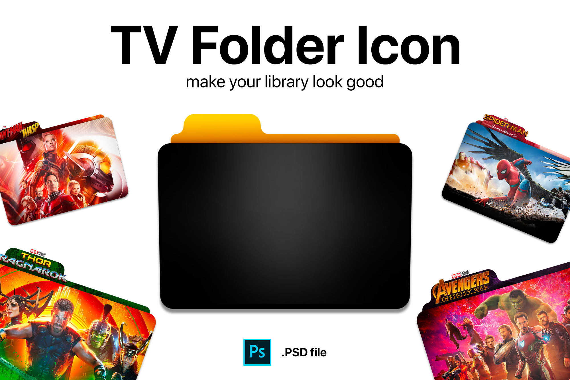 TV Folder Icon, an Icon by Lemon Kit