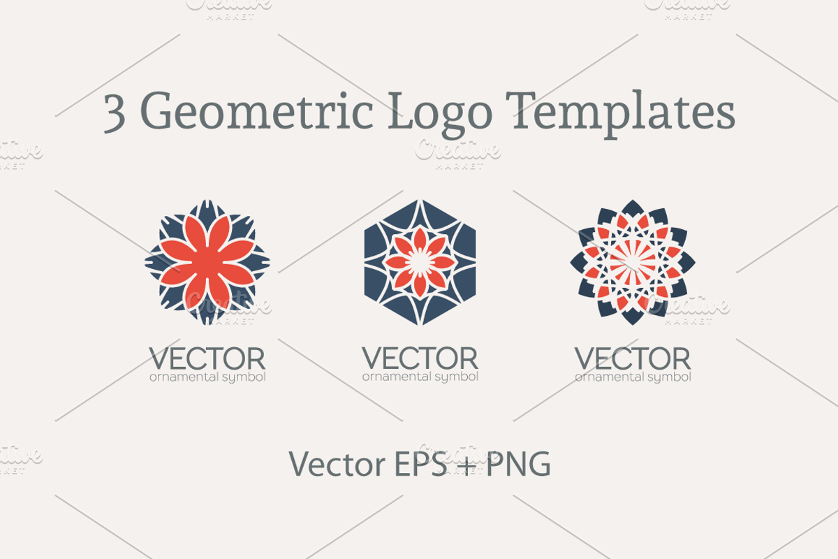 3 Geometric Logo Templates, a Branding & Logo Template by dacascas