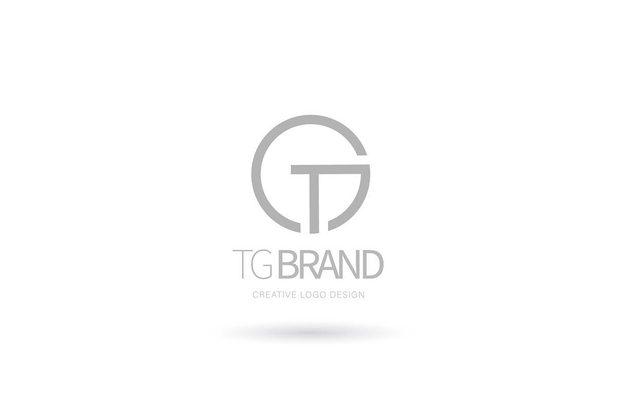 Alphabet letter icon logo TG or TG | Creative Market