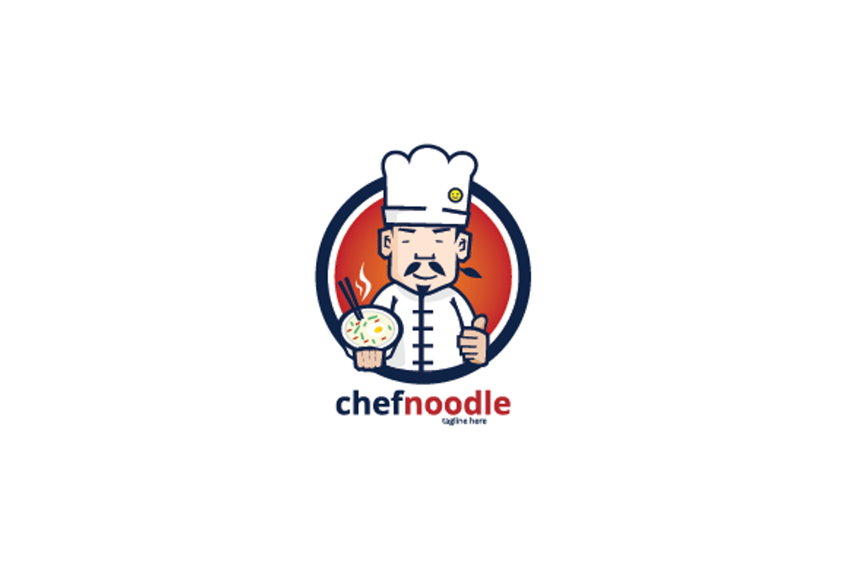Chef Noodle Logo, a Branding & Logo Template by hellothere