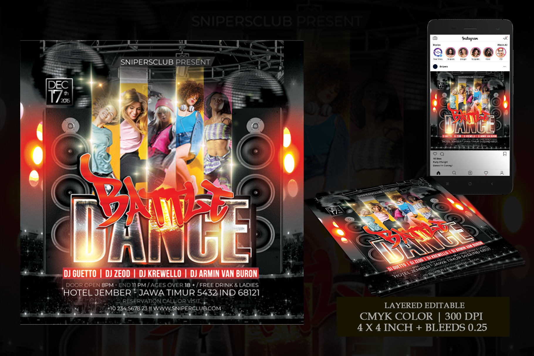 Battle Dance Party Flyer, a Flyer Template by DreamColor