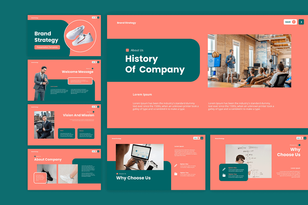 Brand Strategy Powerpoint Template, a Presentation Template by Jaruka