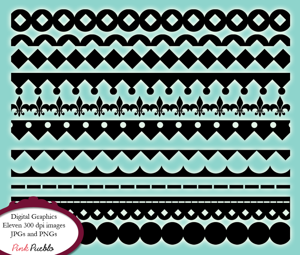 Borders and Edges Vectors & Clipart, a Decorative Illustration by ...