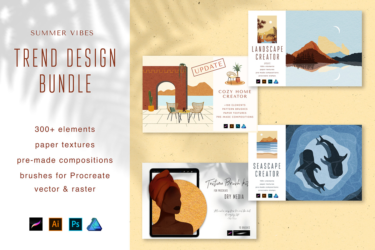 Summer vibes BUNDLE, an Object Graphic by Polli Deeva