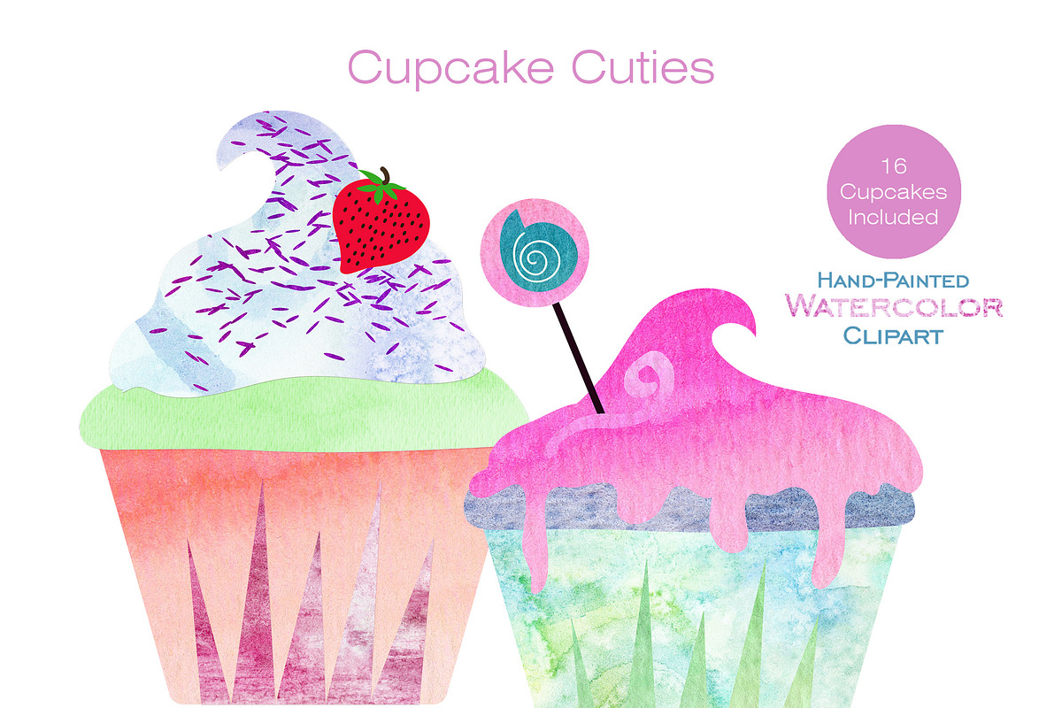 Big Watercolor Fun Graphics Bundle, an Object Illustration by ...