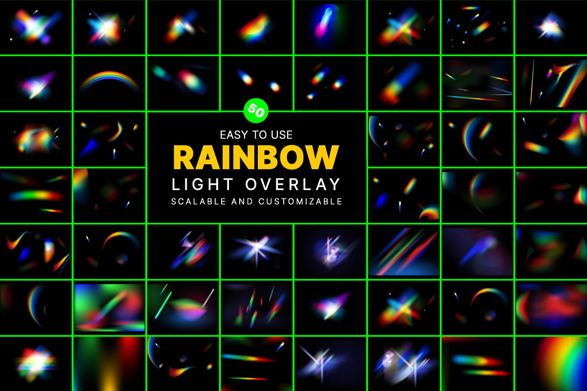 50 Crestal Rainbow Light Overlay Set