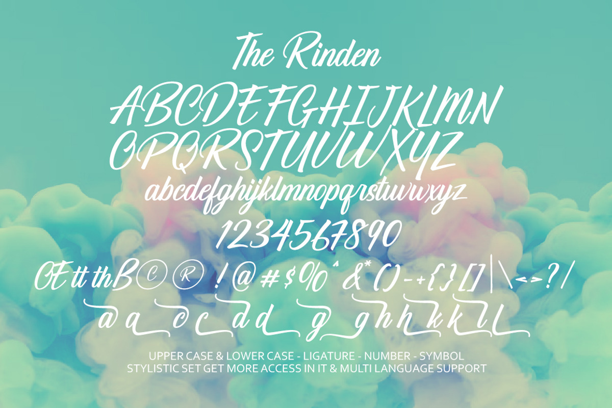 The Rinden, a Script Font by Megatype