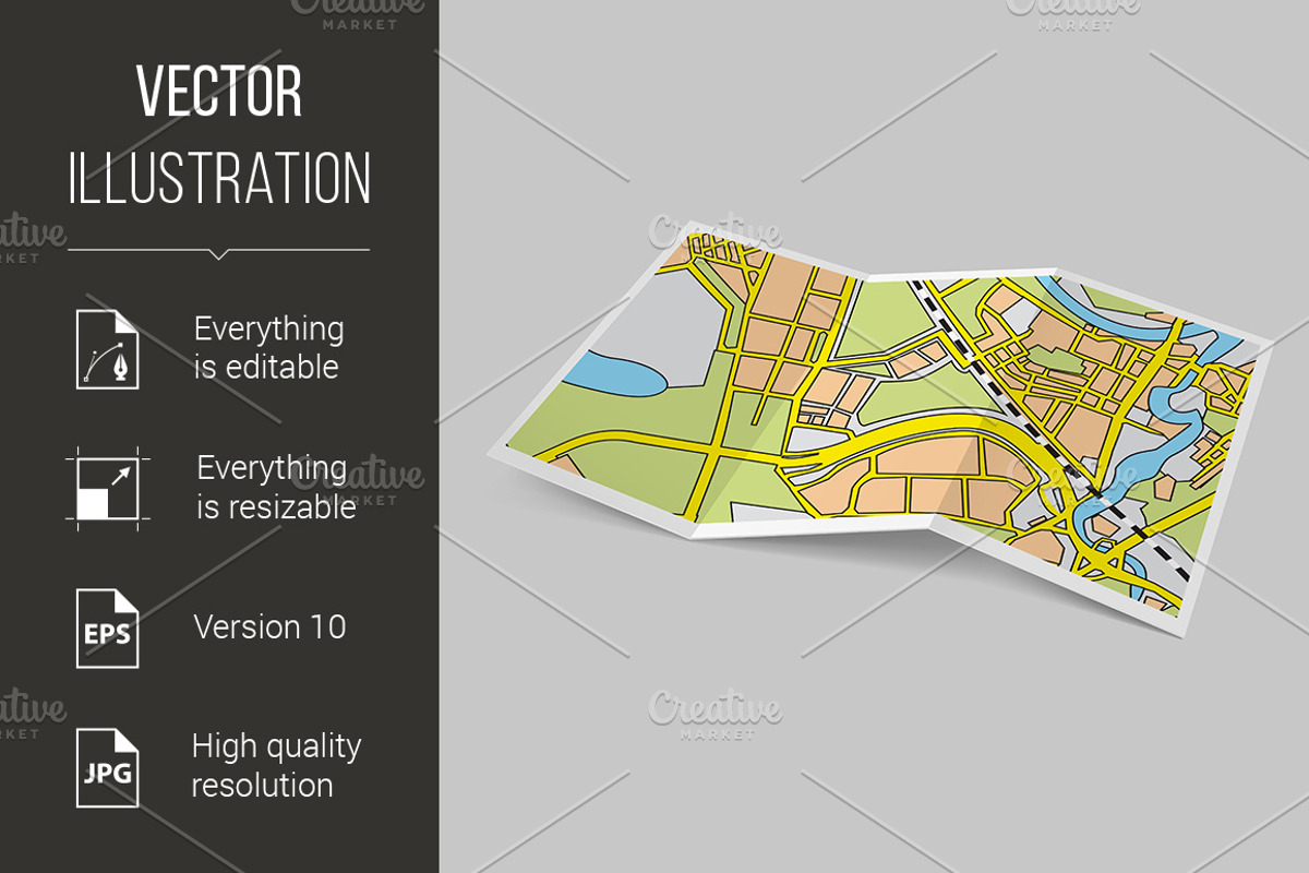 Map booklet, a Graphic by DvargShop | Creative Market