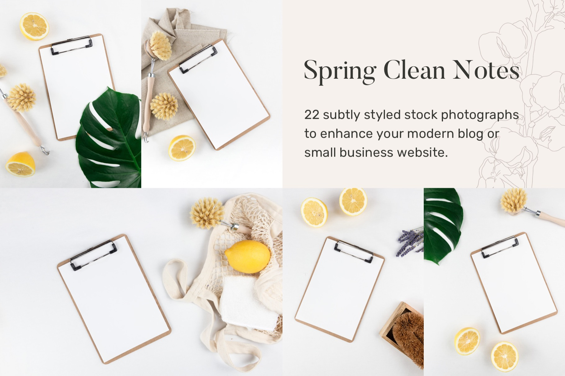 Spring Clean Notes Stock Bundle, a Business Photo by Studio Cotton ...