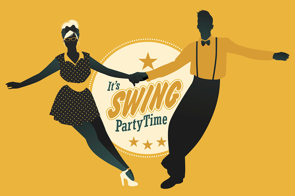 Now we're dancing Swing!, a Person Illustration by La Inspiratriz