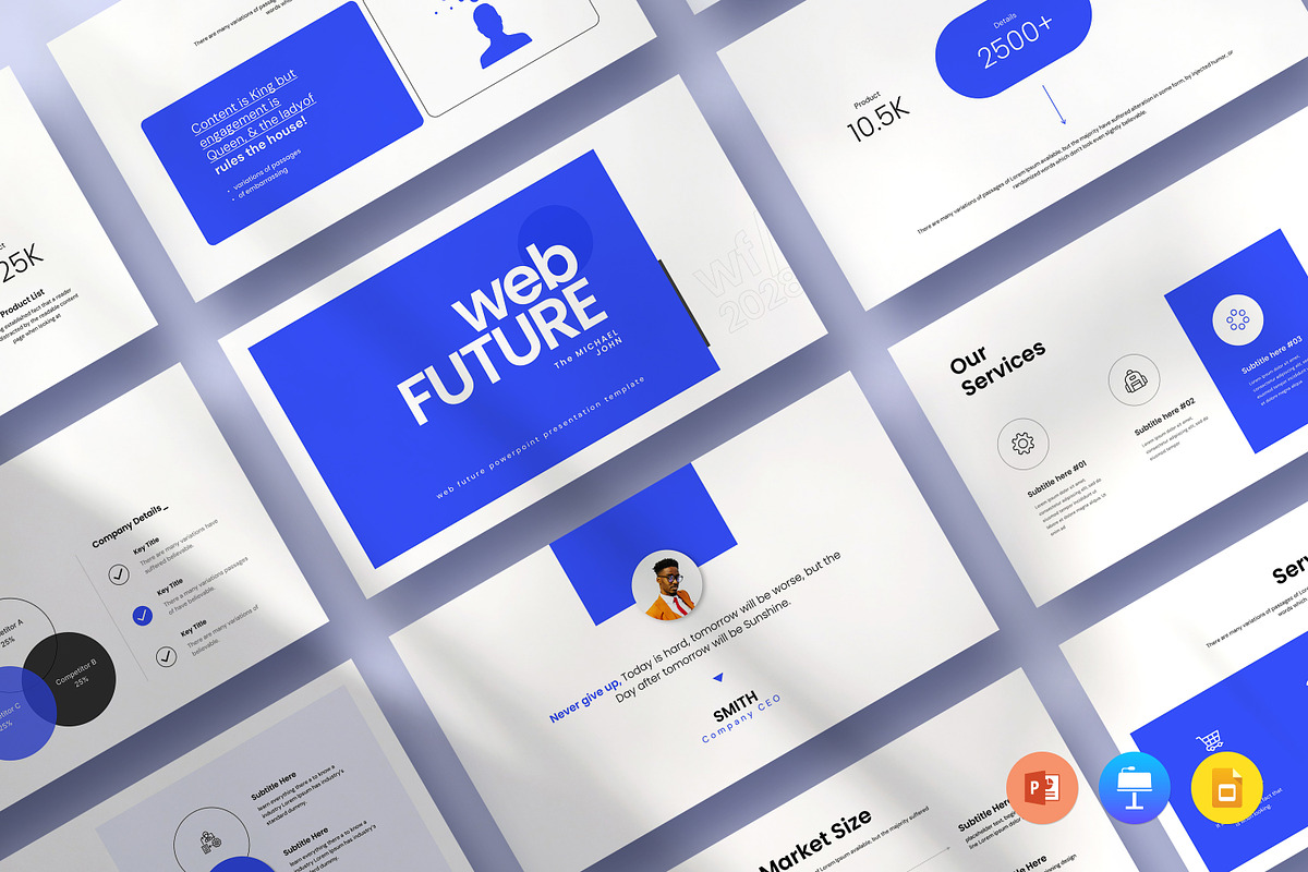 Web Future Presentation Template, a Presentation Template by evgenystudio