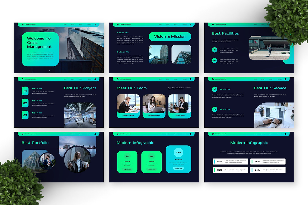 Crisis Management - Business GSL, a Presentation Template by Deepslide ...
