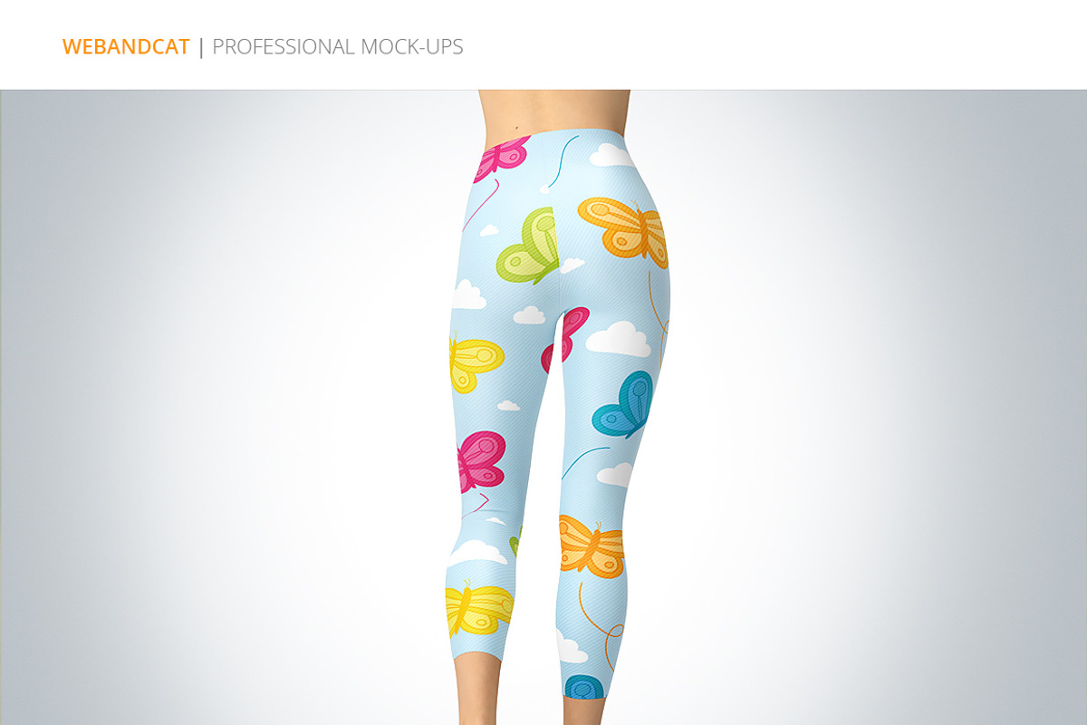 Capri Leggings Mock-up, a Bottom Mockup by WebAndCat