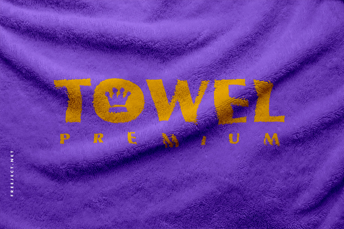 Towel Mockup & Texture Template, a Print Template by freeject.net