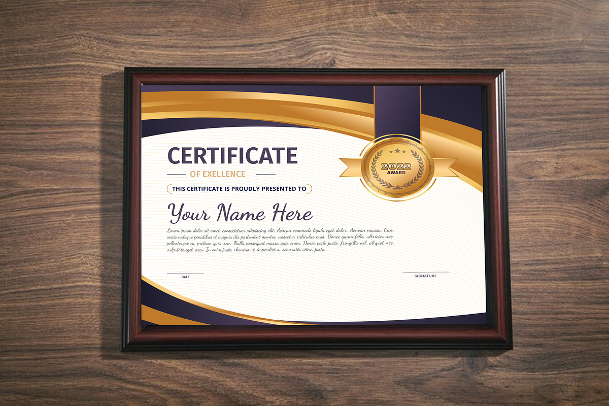 Professional Certificate Design, a Stationery Template by MRI STUDIO