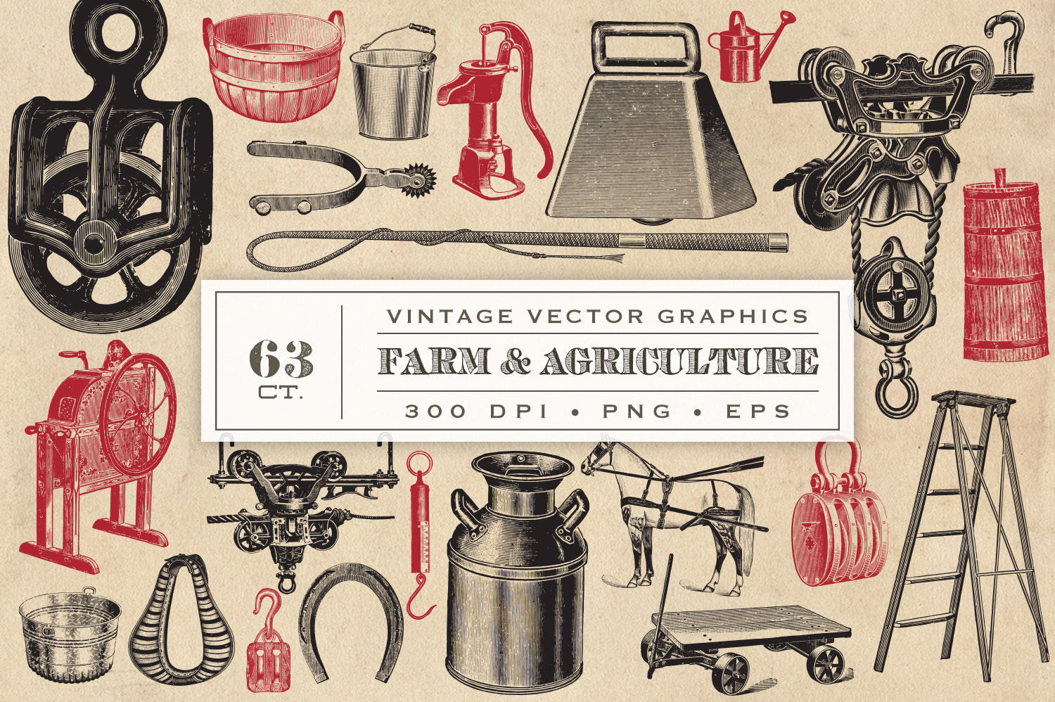 Farm & Agriculture Vector Graphics, an Object Graphic by Eclectic ...