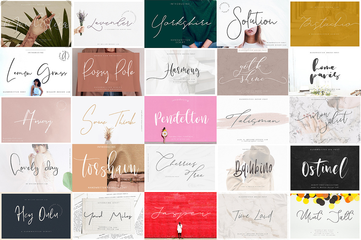 Modern Script Font Bundle