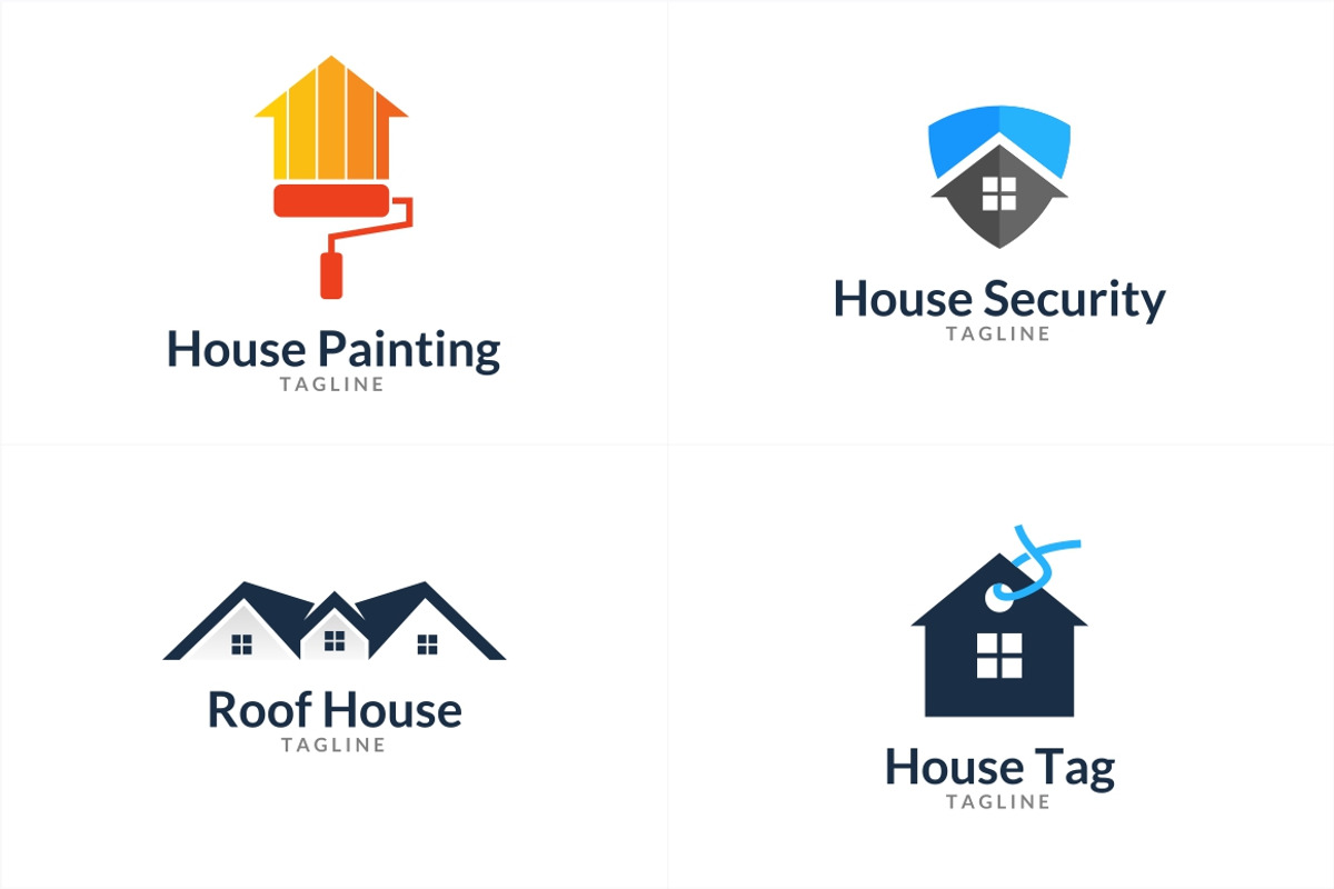 10 House Logo Bundle #4, a Branding & Logo Template by PutraCetol ...