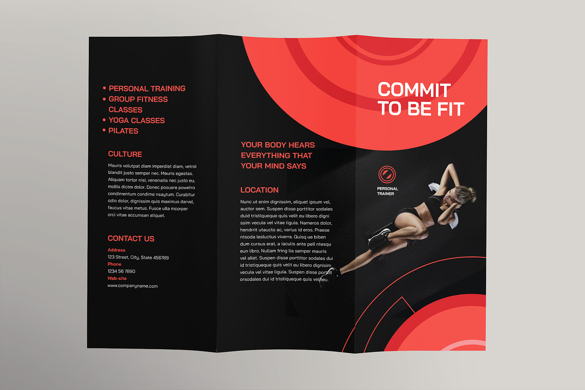 Personal Trainer Print Pack, a Poster Template by TemplatesNow!