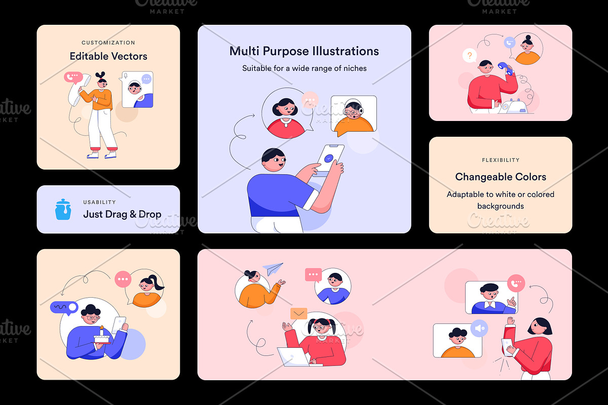 30 Communication Illustrations