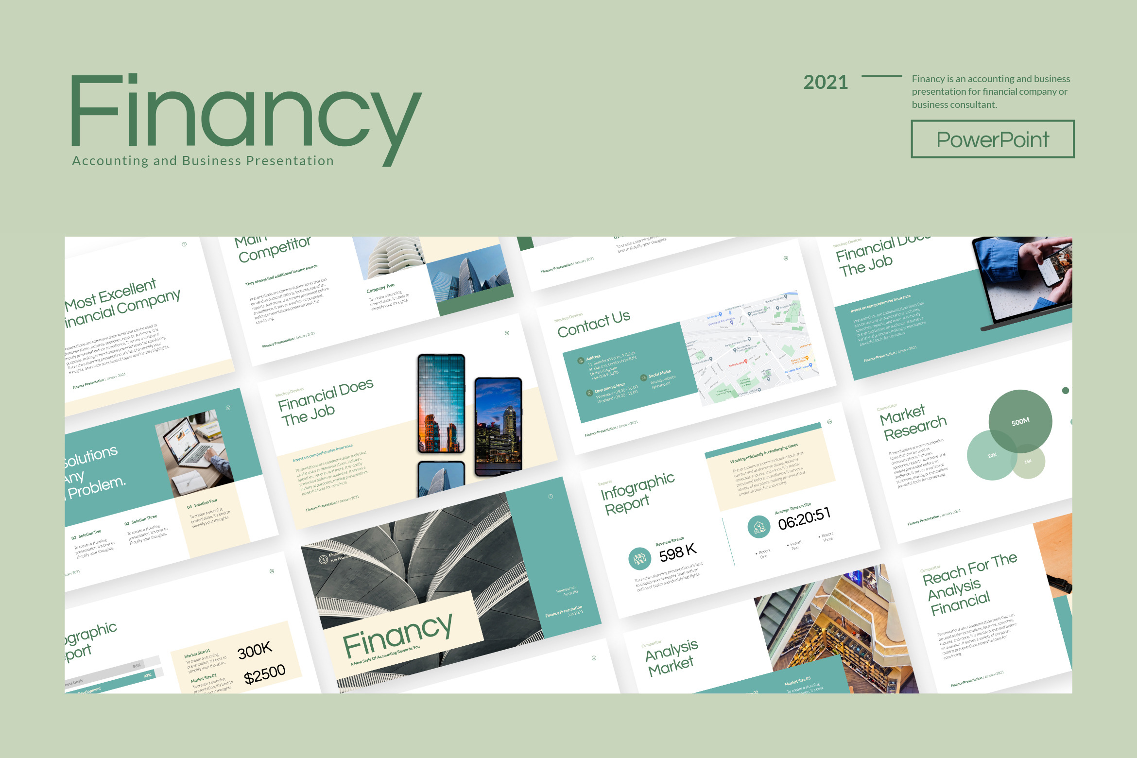 Accounting PowerPoint Template, a Presentation Template by Bekeen.co