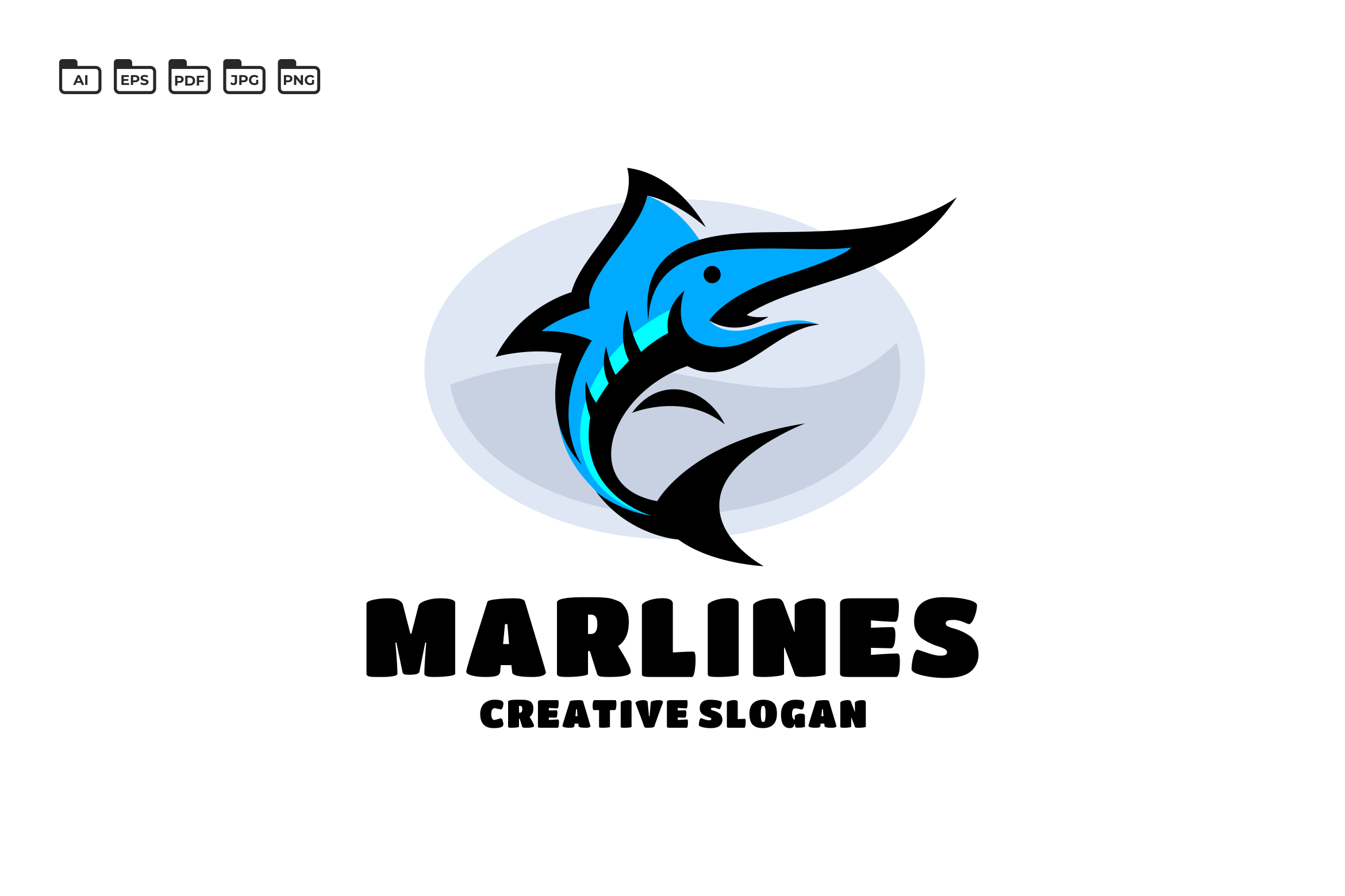 Swordfish, Blue Marlin Logo | Branding & Logo Templates ~ Creative Market