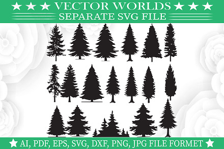 Pine Trees, an Object Graphic by SkutSkuy Graphic