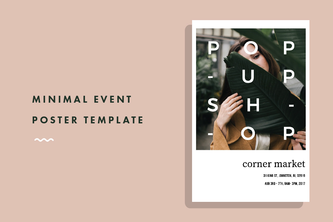 Minimal Event Poster Template, a Flyer Template by The Routine Creative
