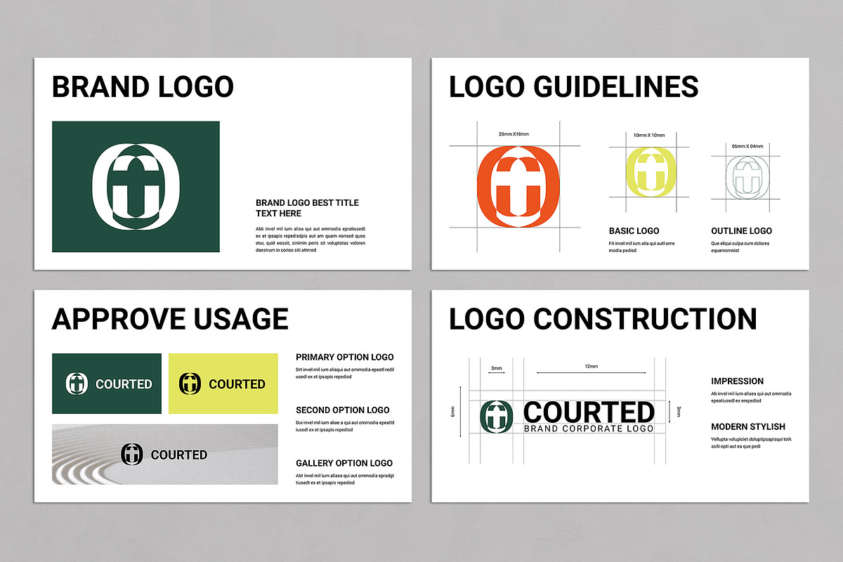 Brand Guidelines Presentation, a Presentation Template by E-Type