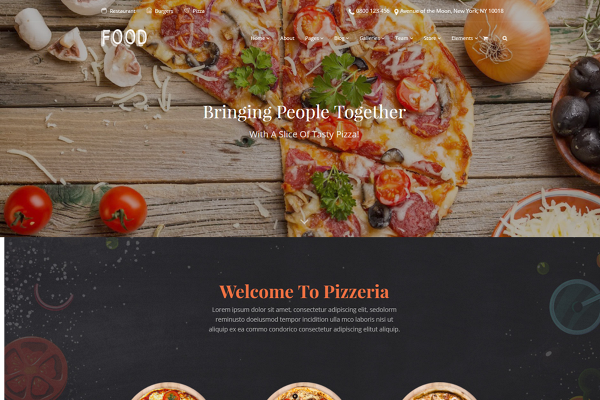 Food Restaurant & Bar WordPress Theme