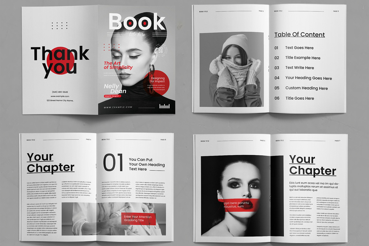 Minimal And Creative Book Layout