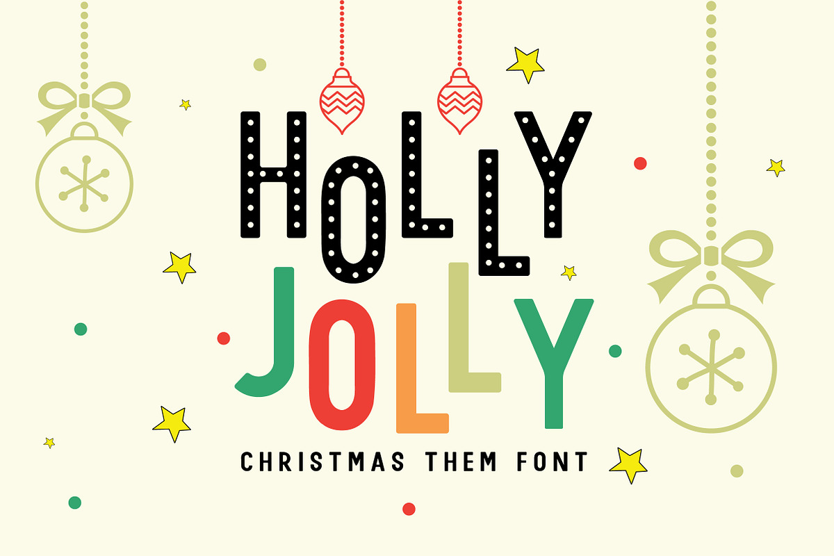 Holly Jolly Font, a Sans Serif Font by Mini_World