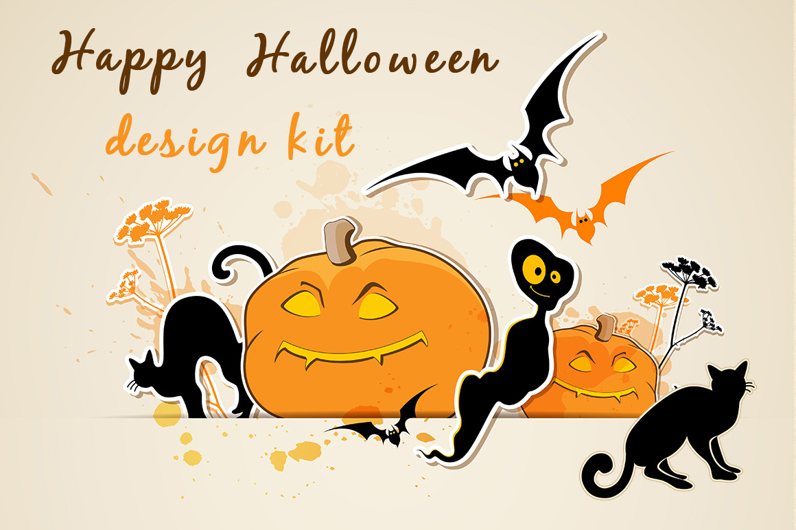 Halloween Design Kit, a Decorative Illustration by Artspace