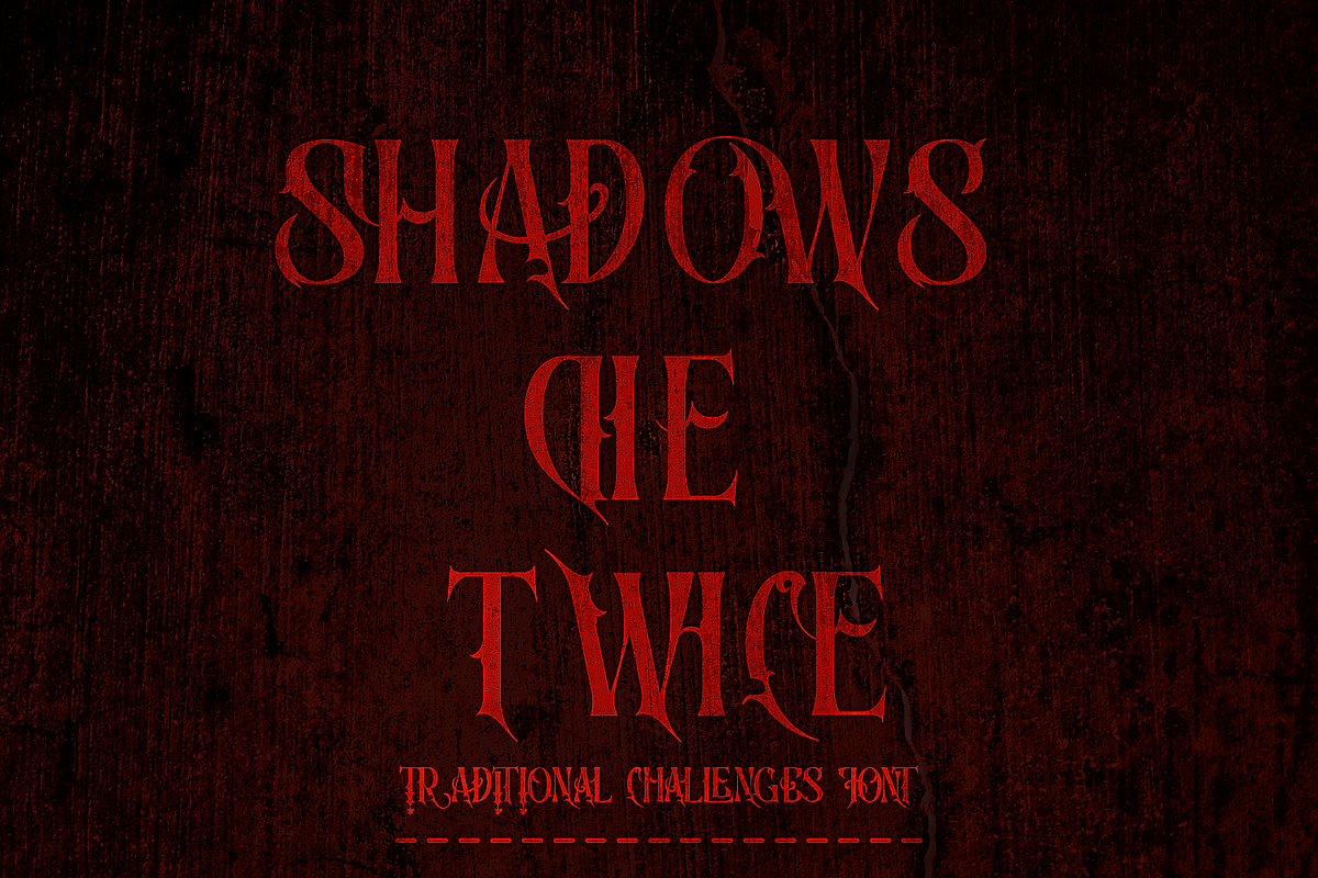 Traditional Challenges Font, a Serif Font by 177Studio