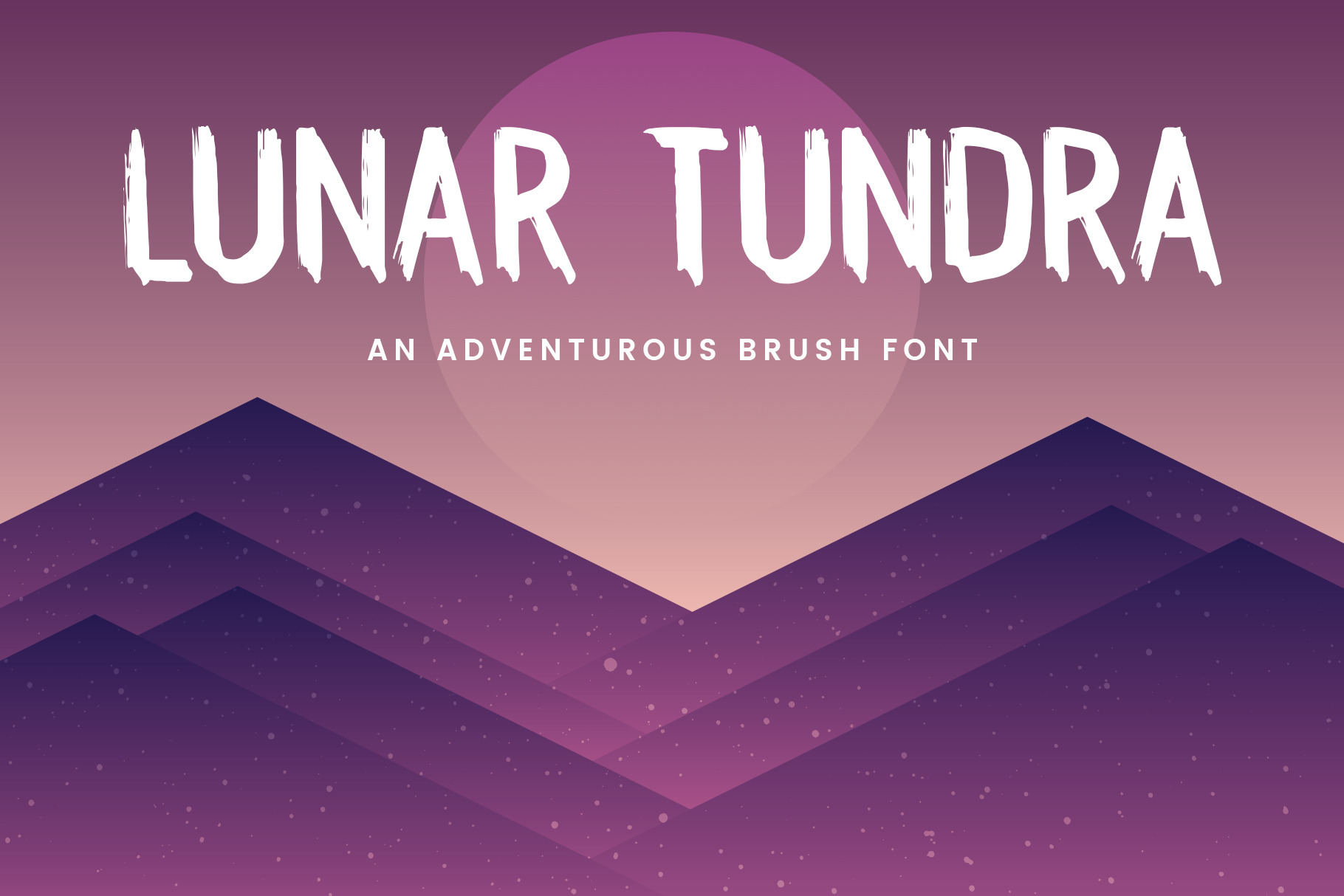 Lunar Tundra Brush Font, a Font by Build Interactive