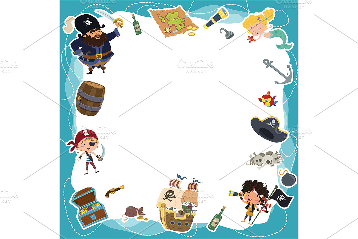 Pirate Things Collection, an Illustration by Dibustock