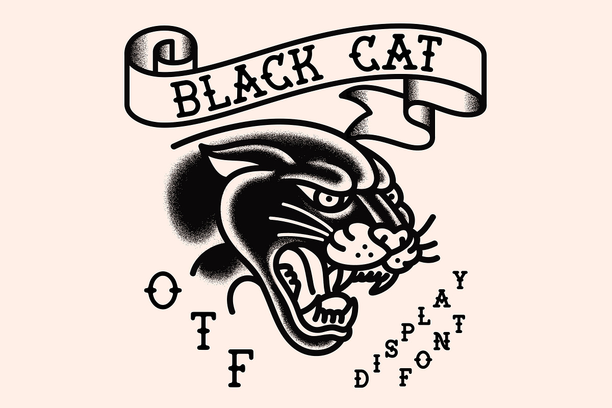 Black Cat Font, a Font by MightySHORT