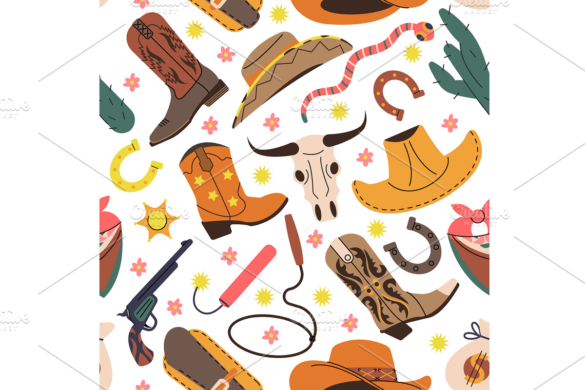 western vector pattern