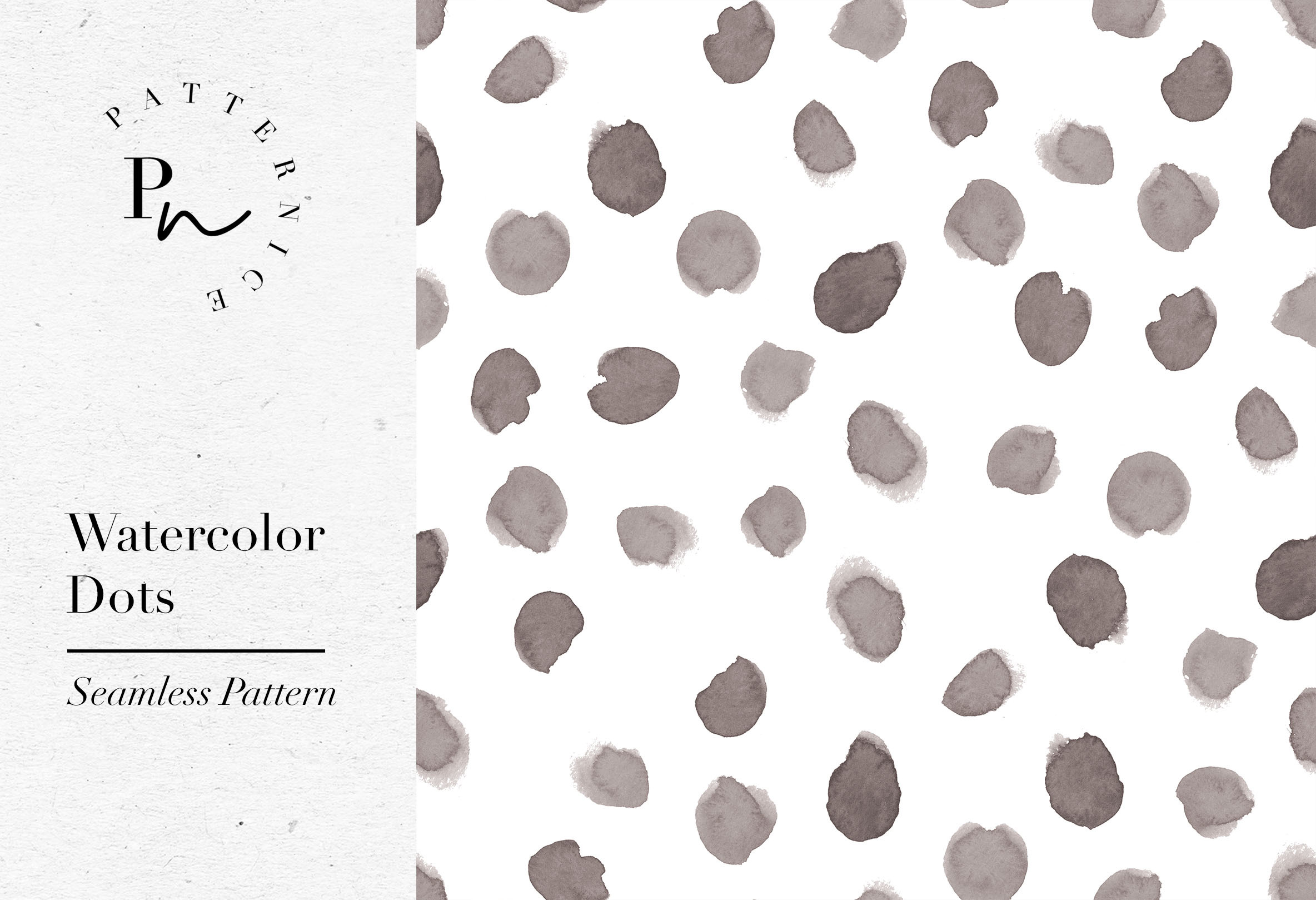 p a t t e r n / watercolor dots, a Pattern Graphic by KruthDesign