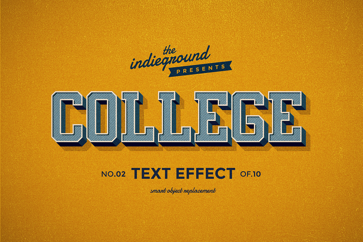 Retro Text Effects Vol.1, a Brushes & More by Indieground Design Inc ...