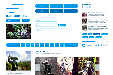 Dark web ui kit, an UI Kit Template by Alexey Degtyarik
