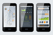 Vector template interface for phone, an Object Graphic by fet