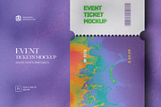 Event Tickets Mockup, a Product Mockup by Milka