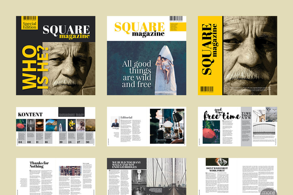 Magazine Square, a Magazine Template by Canden Studio
