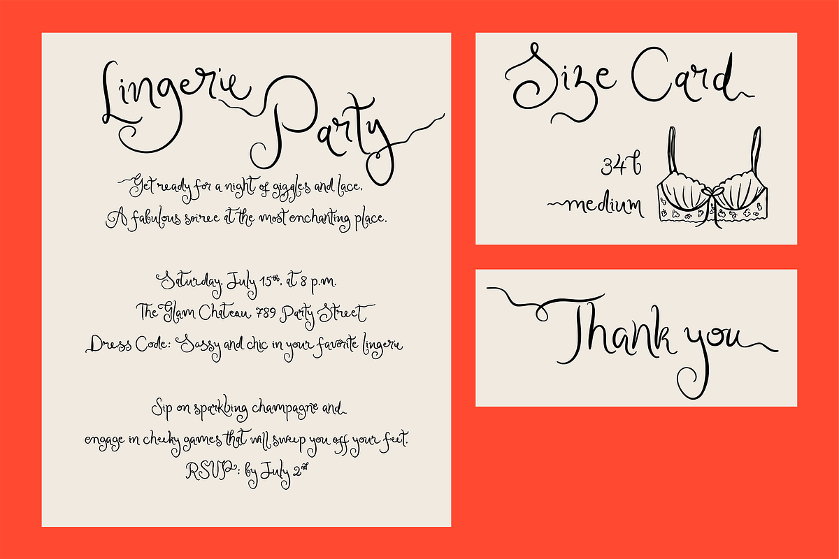 Letters from Madelyn - Script Font, a Handwritten Font by PeachCreme