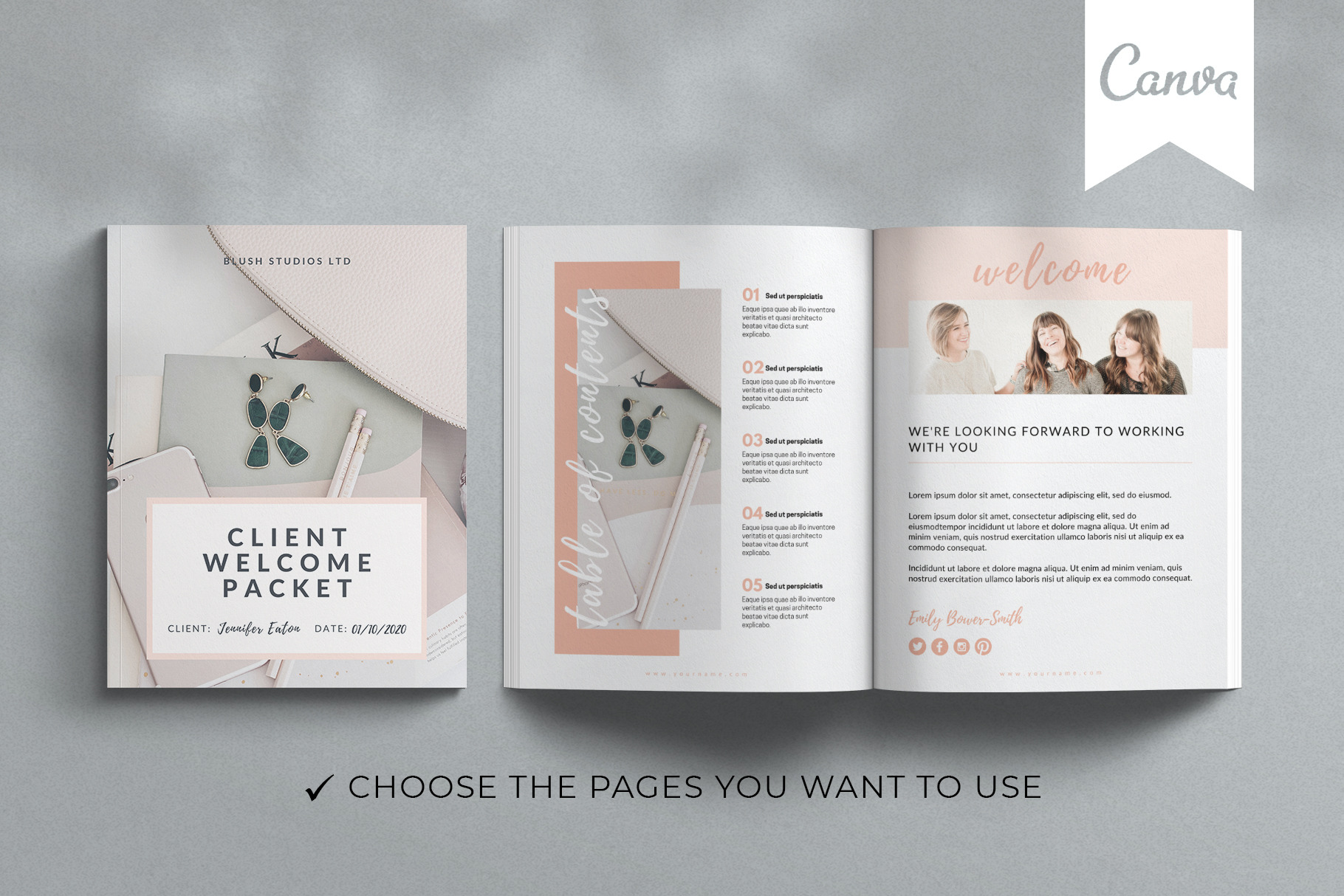Client Welcome Guide Canva Template | Creative Market